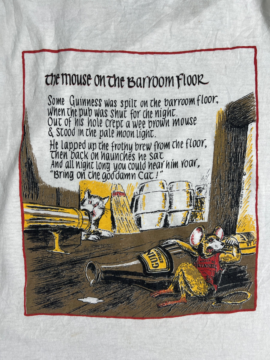 Vintage 90s Mouse on the Barroom Floor Guinness Beer (XL) GTME368 ...